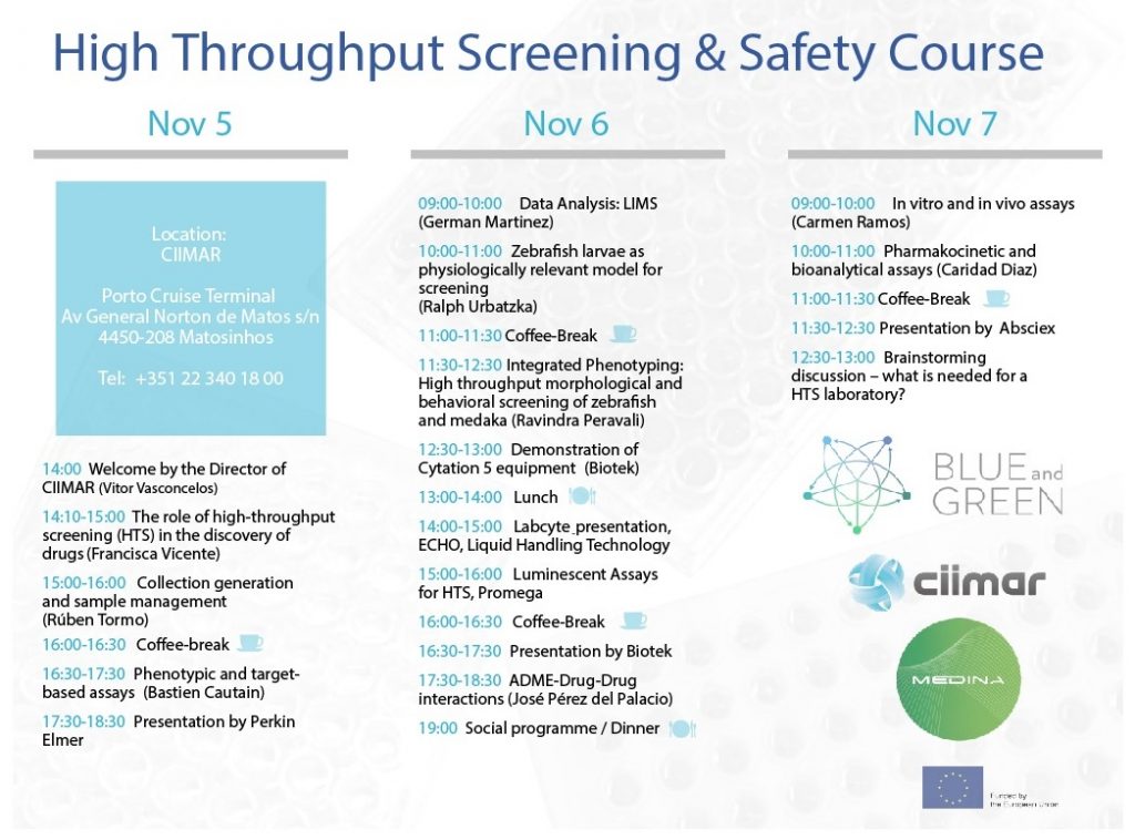 High Throughput Screening & Safety Course, November 5-7, Matosinhos ...